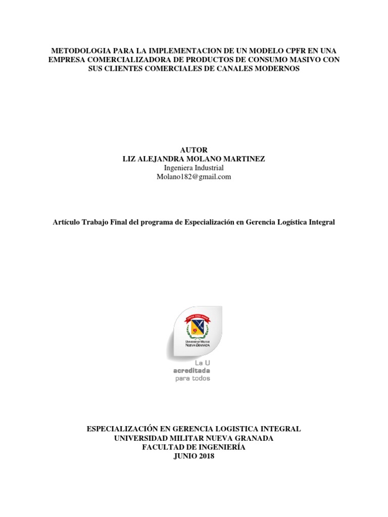 Lectura Cpfr Pdf Marketing Logística