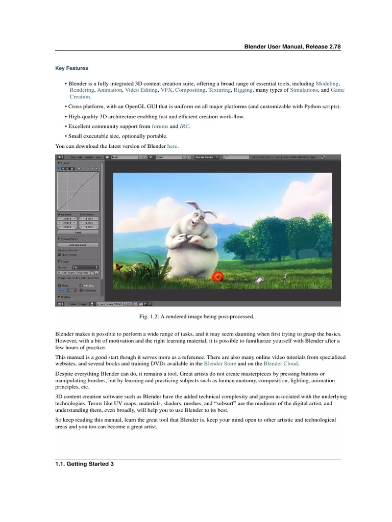 Manual Blender 2.78 (1683 Páginas) | PDF | Blender (Software) | 3 D ...