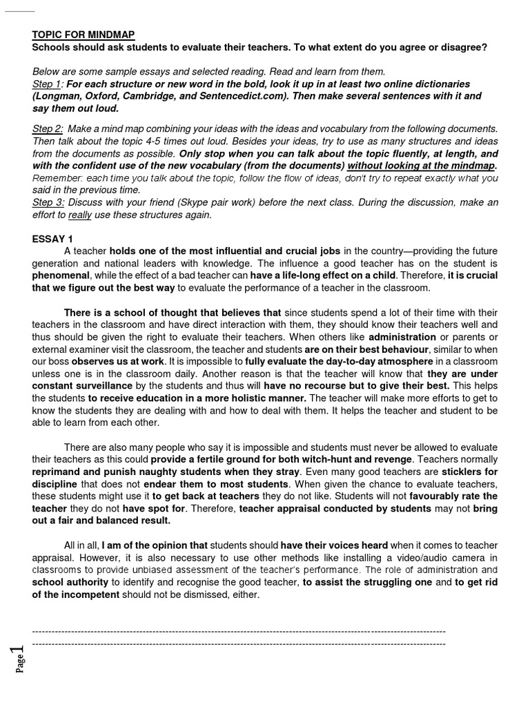 Students Judging Their Teachers | PDF | Teachers | Evaluation