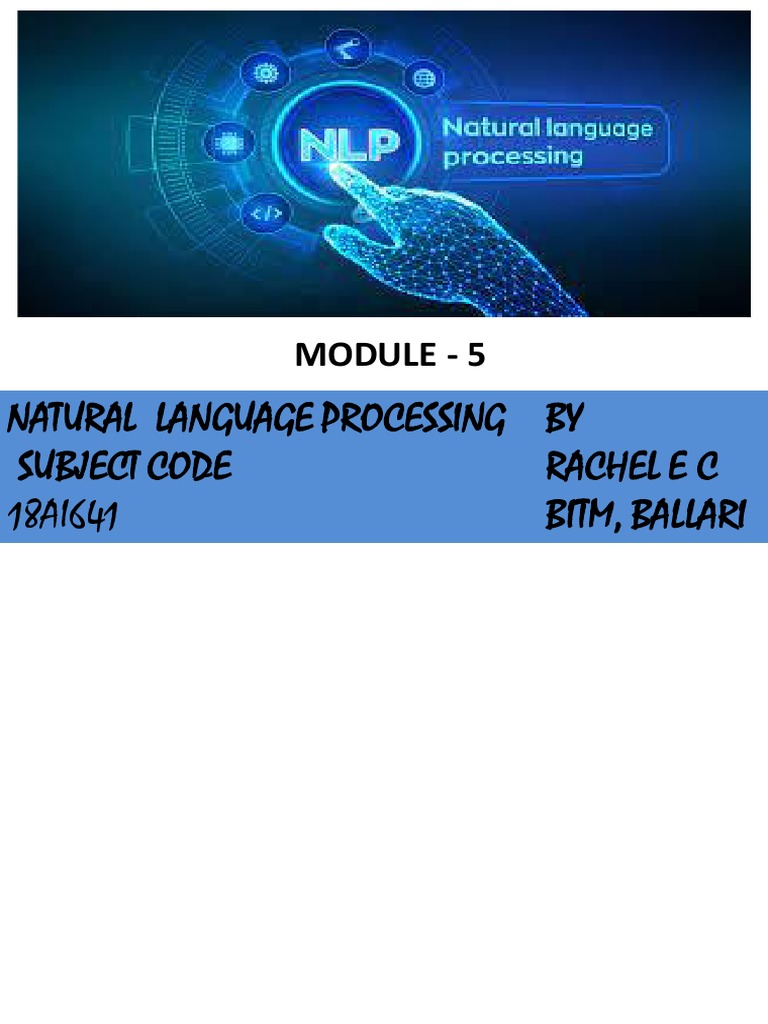 NLP - Module 5 | PDF | Search Engine Indexing | Information Retrieval