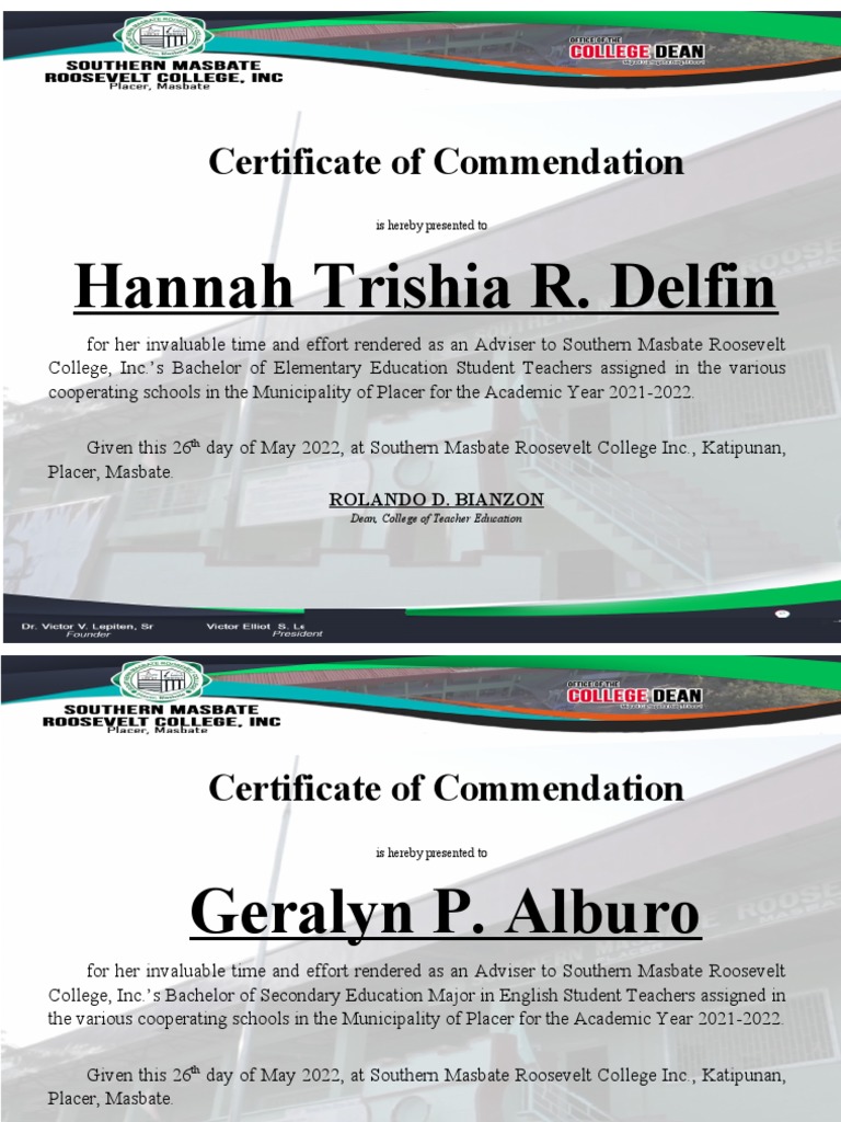 Intern Adviser Certificate | PDF