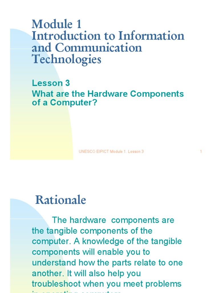 Module 1 Introduction To Information and | PDF