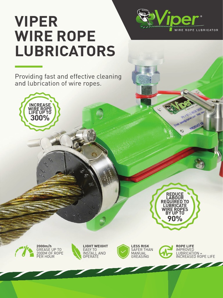 Viper MKII 4P A4 Brochure 0419 Final | PDF | Rope | Wire