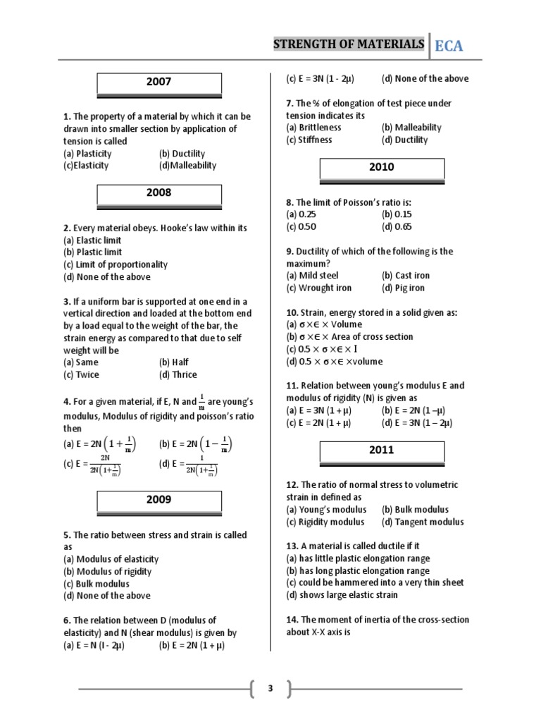 1 - Som | PDF | Deformation (Engineering) | Young's Modulus