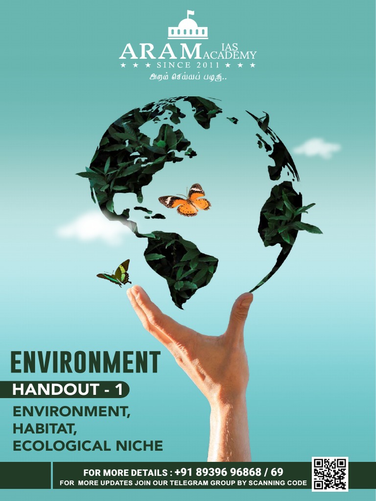 Environment - Handout 1 | PDF | Soil | Habitat