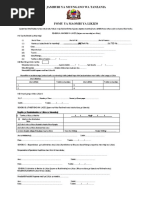 Form Ya Likizo Mpya | PDF