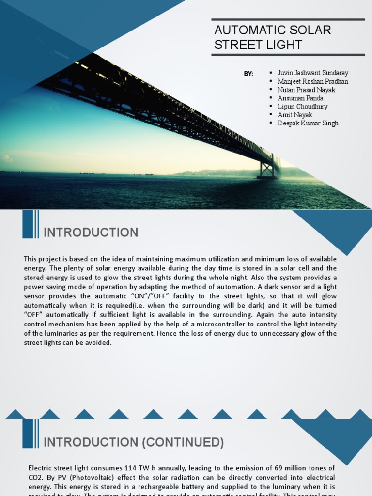 Automatic Solar Street Light System | PDF | Mosfet | Photovoltaics