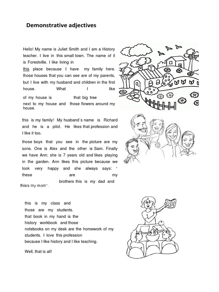 Demonstrative Adjectives | PDF