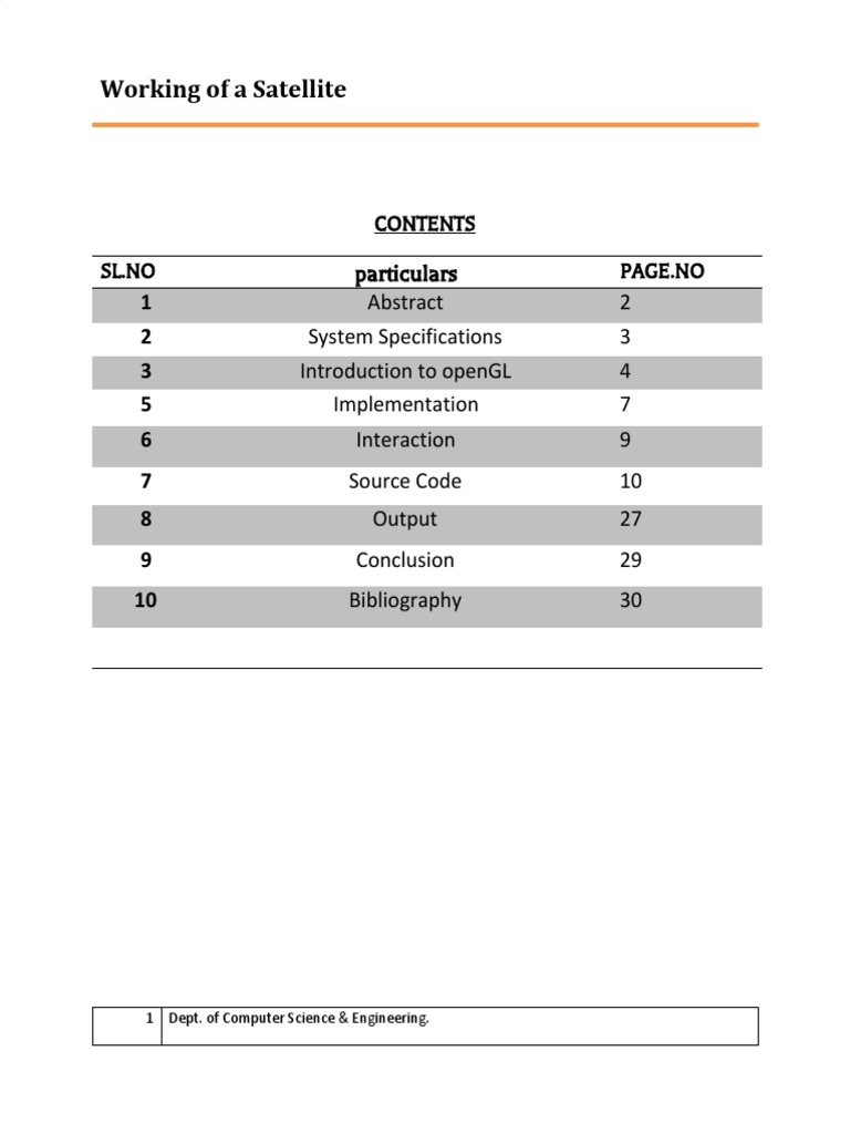 Working of Satellite CG Project Using OpenGL Report | PDF | Shader | Computer Engineering