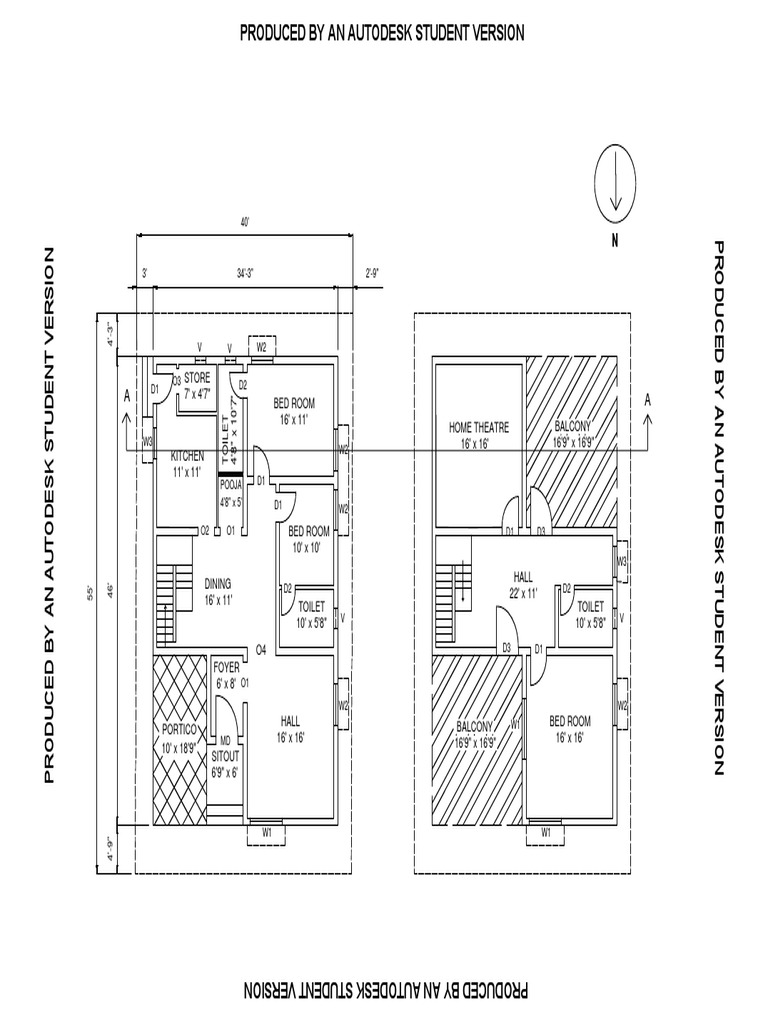 North Floor Plan Layout | PDF