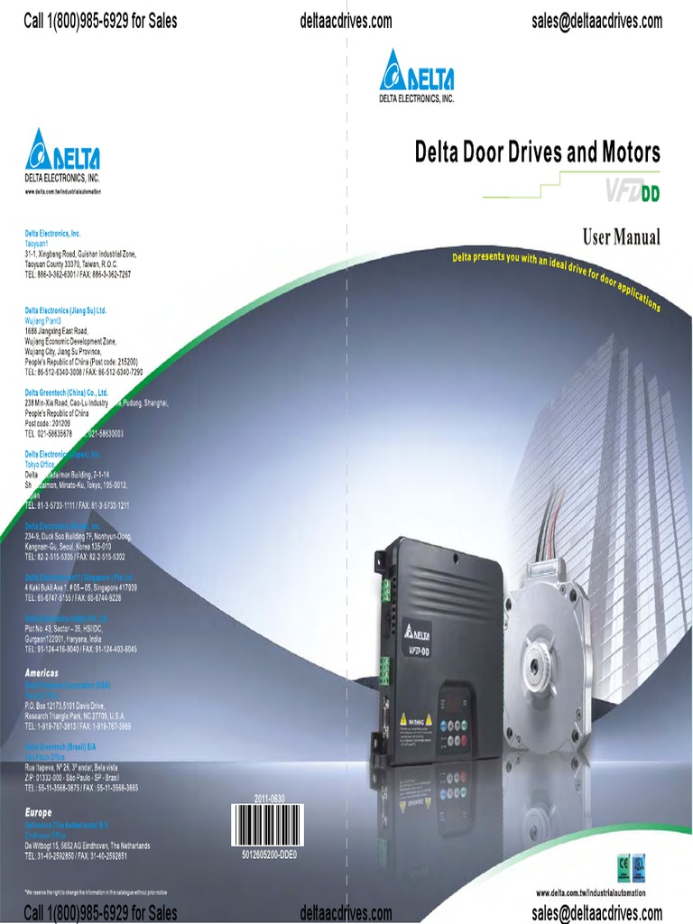 Delta VFD DD User Manual | PDF | Electric Motor | Alternating Current