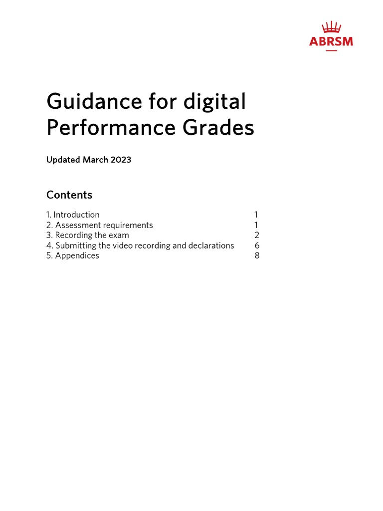 Guidance For Performance Grades Id6 8 | PDF | Data Compression | Video