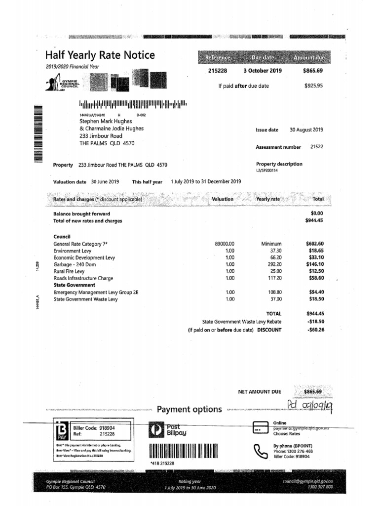 Waste Disposal Invoice | PDF