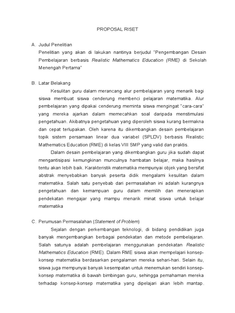 04 Format Proposal Riset | PDF