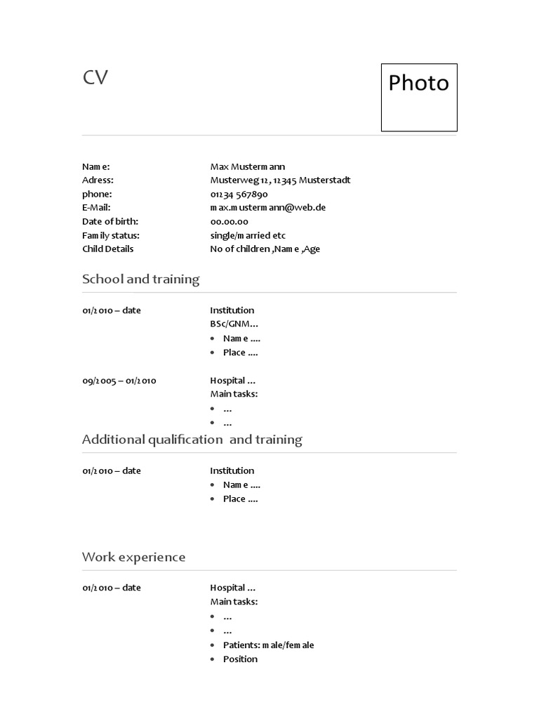 sample_CV_English | PDF