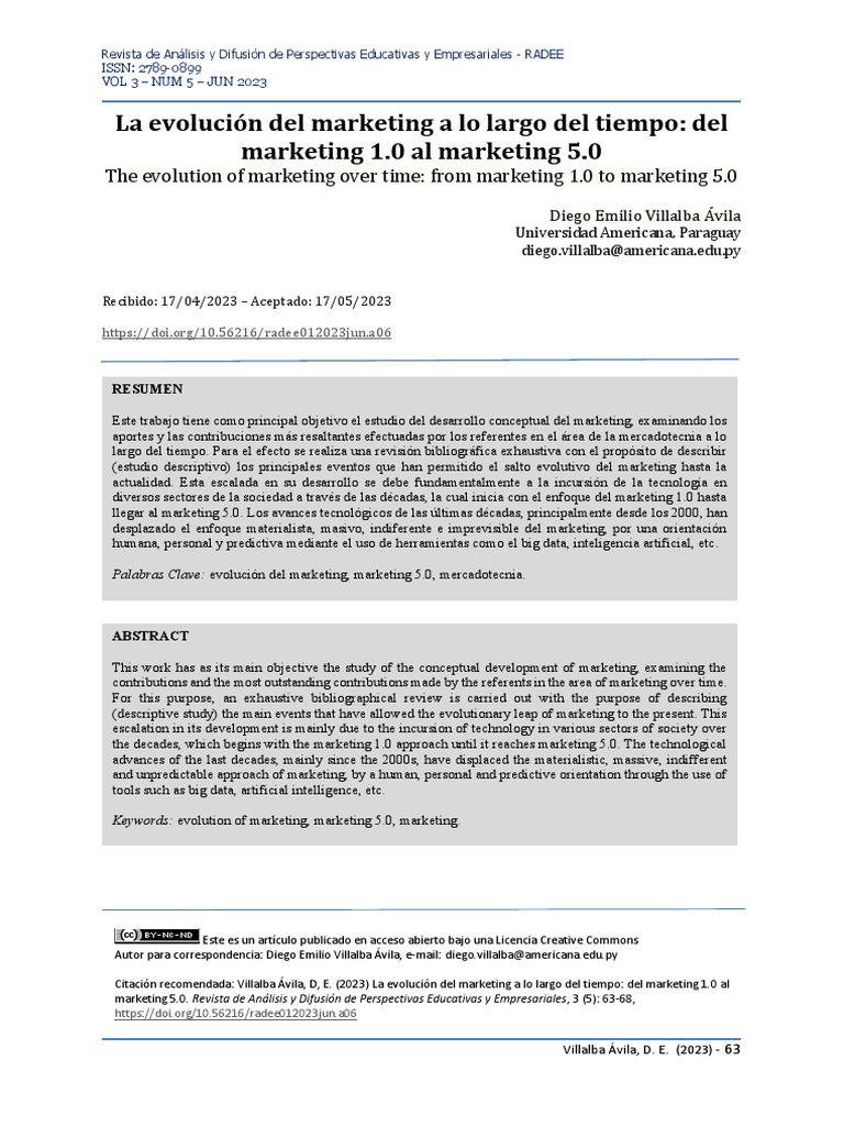 Villalba 63 68 RADEE Jun2023 | PDF | Marketing | Big Data