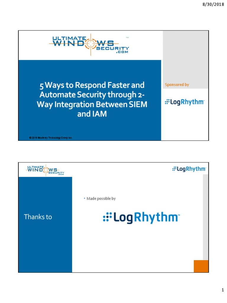 Webinar 1515 Slides | Download Free PDF | Authentication | Computer Access Control