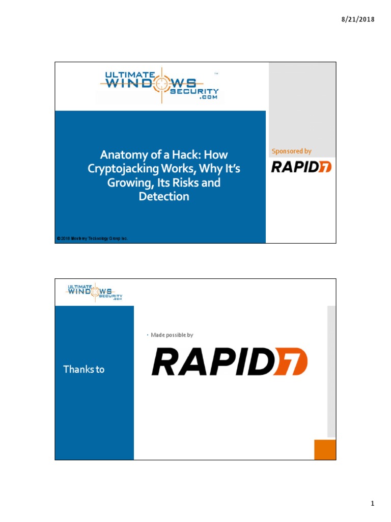 Webinar 1516 Slides | PDF | Cloud Computing | Cryptocurrency