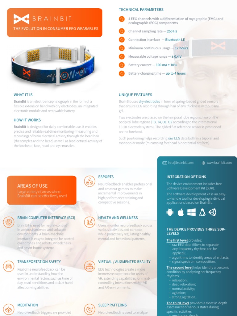 EEG - Brainbit-Specification | PDF | Electroencephalography | Augmented ...