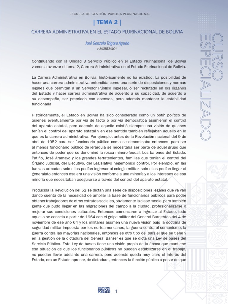 U3 - Tema 2 - CarrAdmi - GTirgoso | PDF | Estado (política) | Burocracia