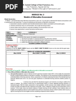 Module 6 Authentic and Differentiated Assessments | PDF | Educational ...