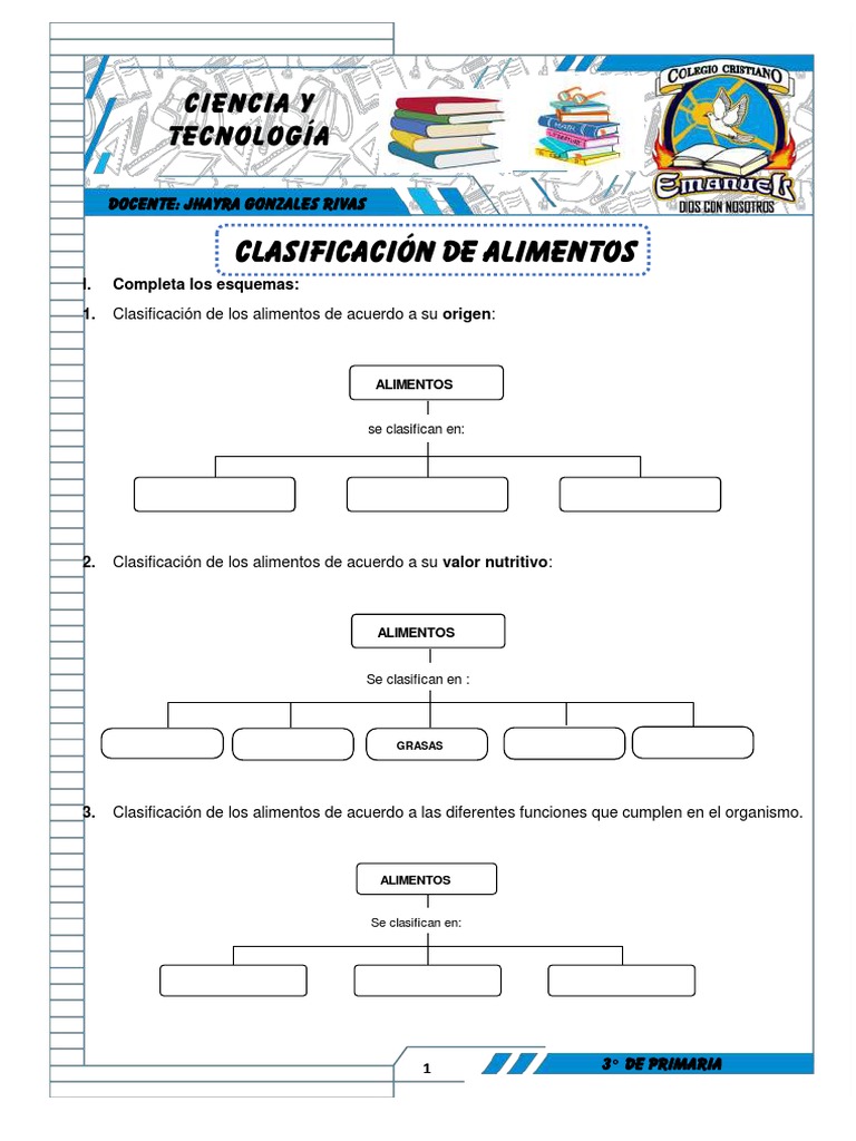 Clasificacion de Alimentos | PDF | Alimentos | Vitamina