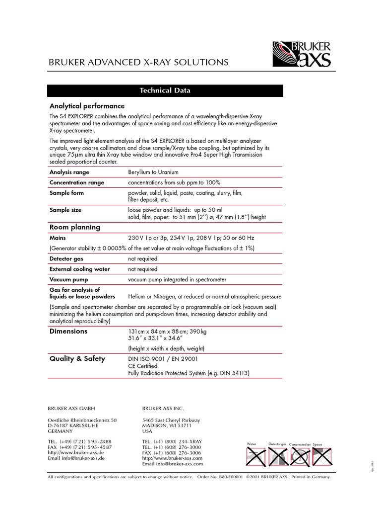 S4 EXPLORER Brochure | PDF | Sampling (Statistics) | Chemistry