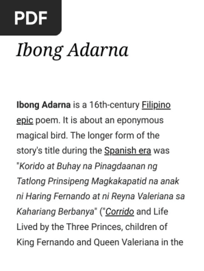 Jayke Story Collection Ibong Adarna Story English Version Juan Masipag