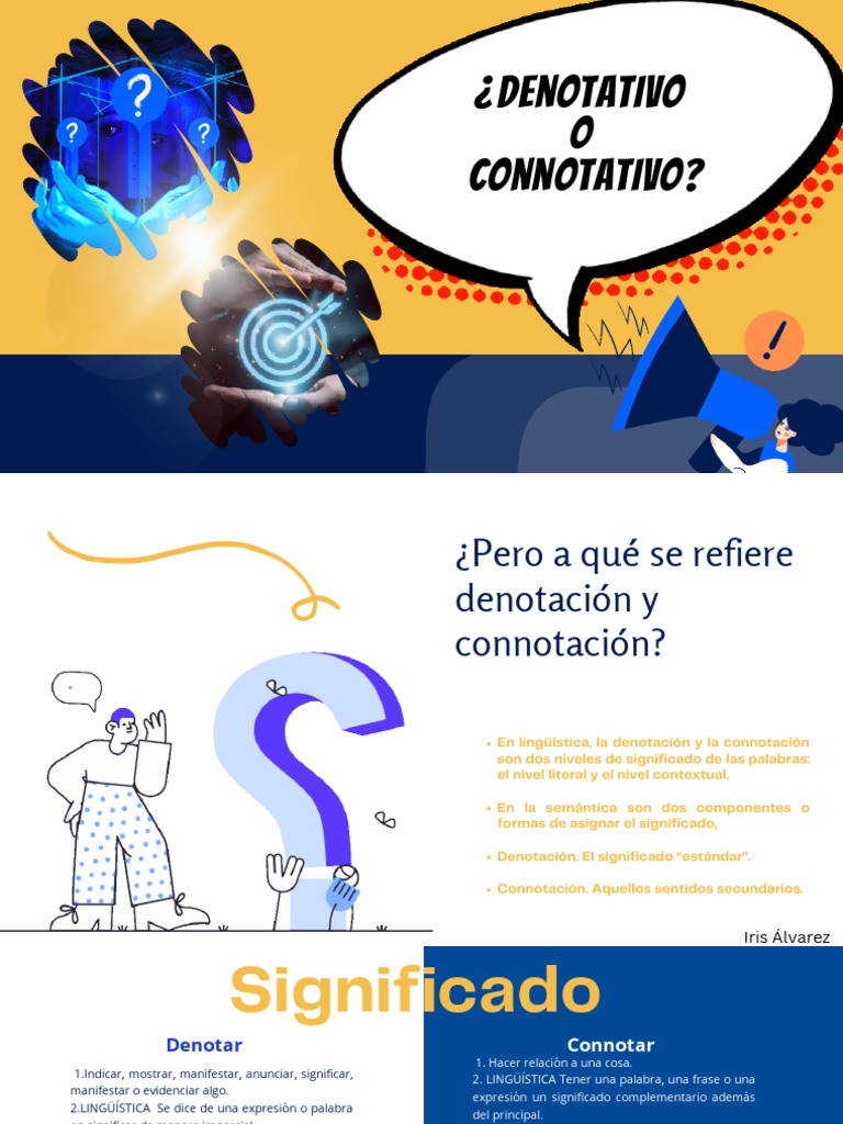 Connotativo Denotativo | PDF | Connotación | Palabra