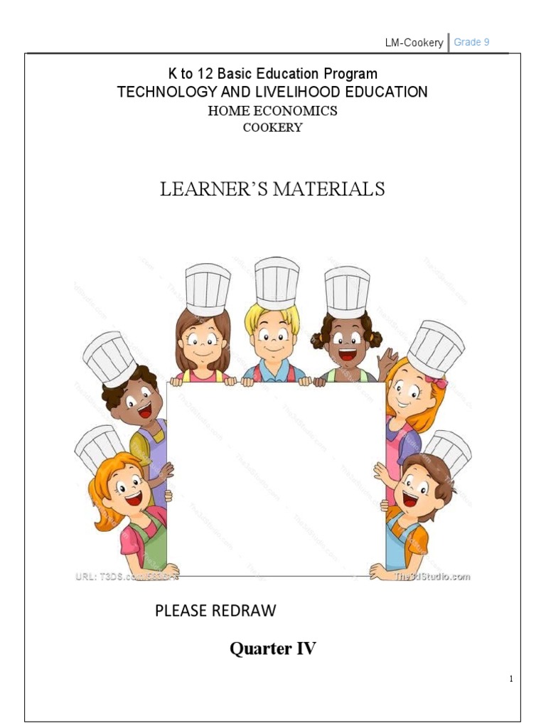LM Cookery Grade 9 | PDF | Desserts | Custard