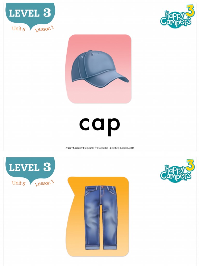 Unit 6 Lesson 1 Clothes | PDF
