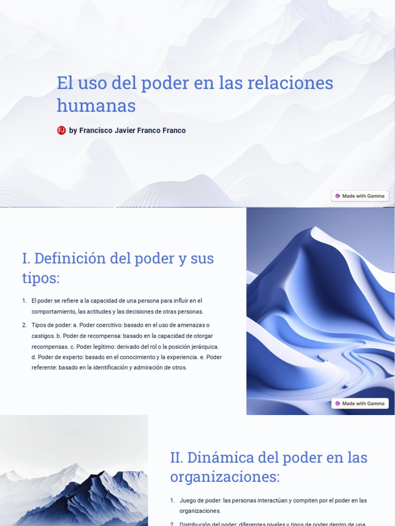 El Uso Del Poder en Las Relaciones Humanas | PDF | Poder (social y ...