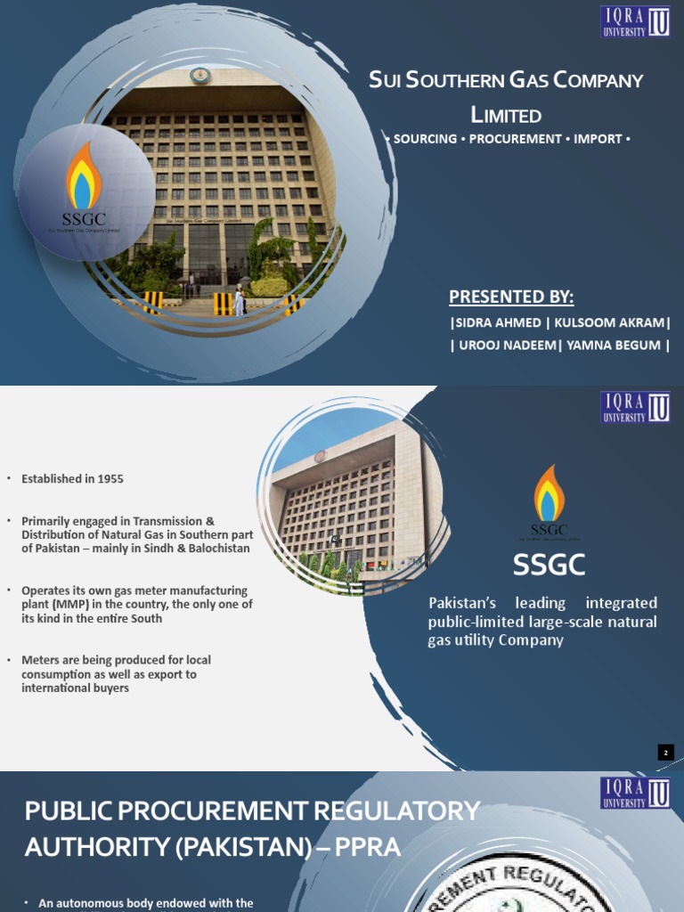 SSGC | PDF | Procurement | Business