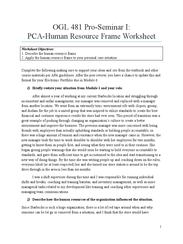3 HR Frame Worksheet | PDF | Human Resources | Leadership