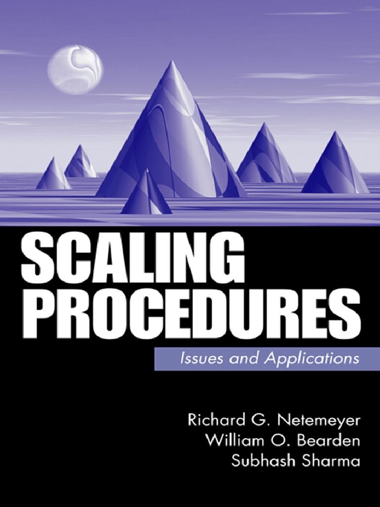 Richard G. Netemeyer, William O. Bearden, Subhash Sharma-Scaling ...