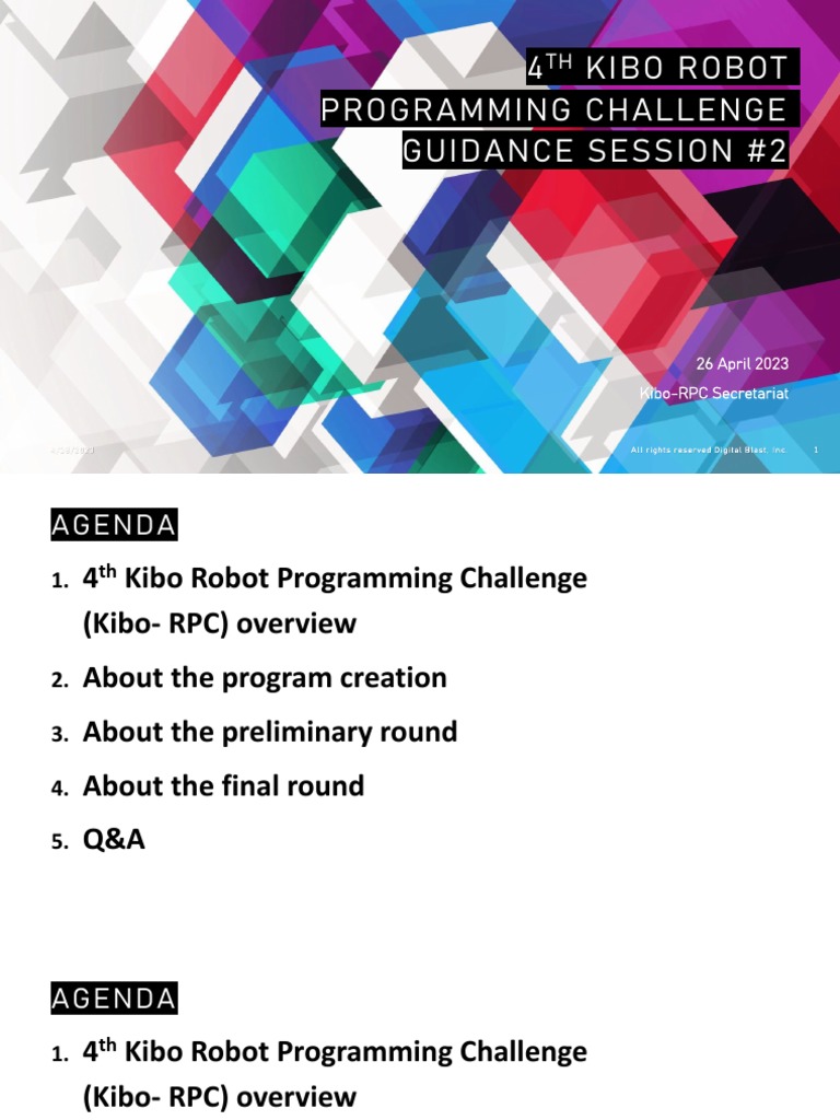 4th Kibo Robot Programming Challenge Guide | PDF | Android (Operating ...