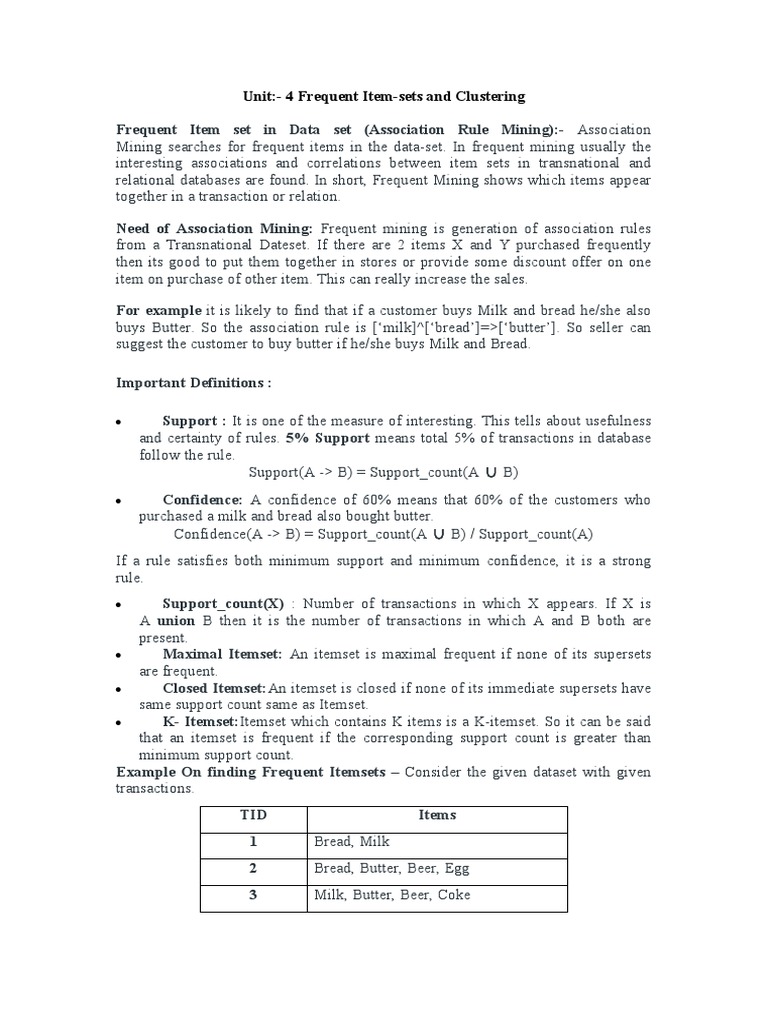 Data Analytics Unit 4 | PDF | Cluster Analysis | Algorithms And Data Structures