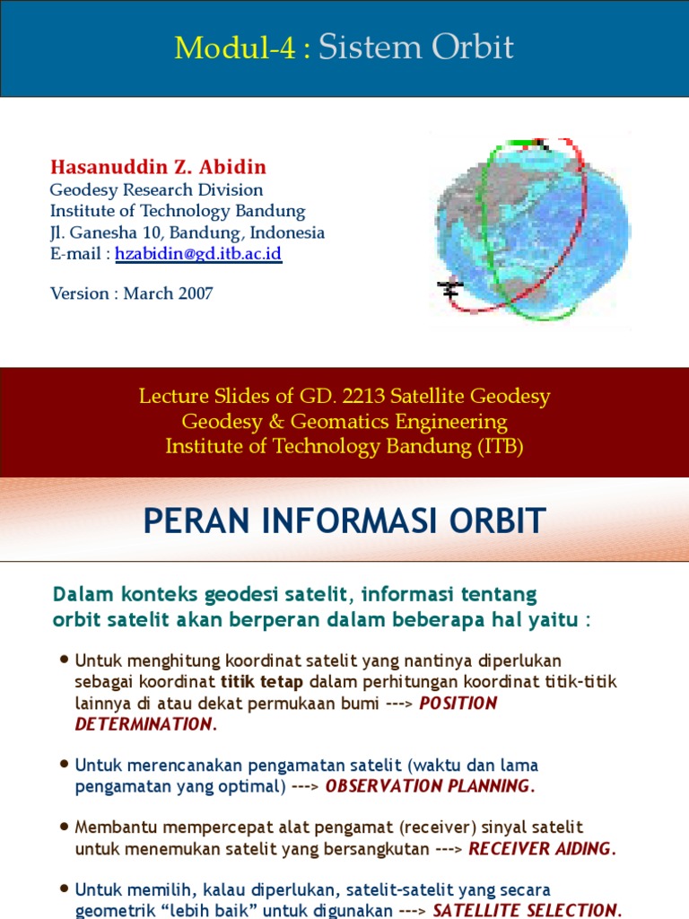 Modul 4 Sistem Orbit | PDF