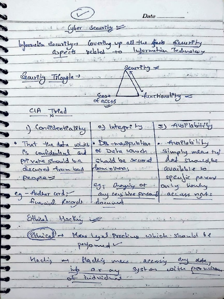 Cyber Security Notes Till Unit 3 | PDF