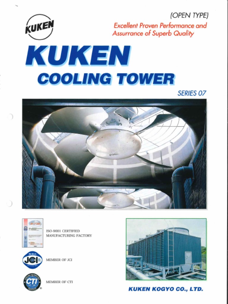 Kuken Open-Type-Cooling Tower-Catalogue | PDF