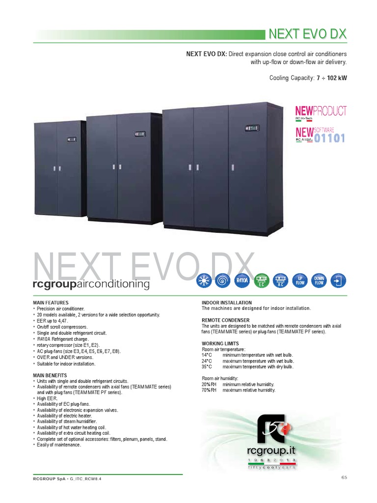RC Group Brochure NEXT EVO DX Van DE WIT Datacenterkoeling | PDF | Heat ...