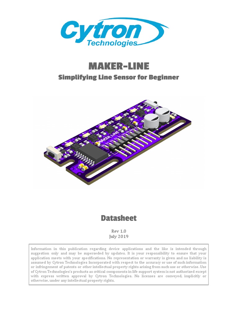 Maker Line Datasheet | Download Free PDF | Sensor | Electricity