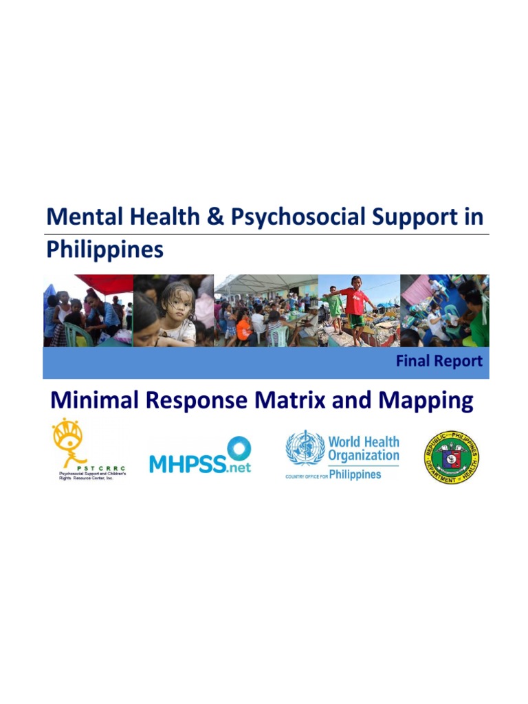 Mhpss Philippines Mapping Final Version | PDF | Psychosocial | Mental ...