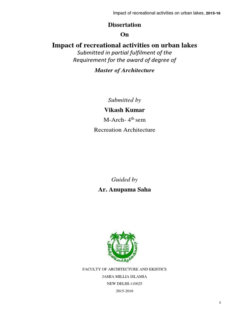 Dissertation - Vikash | PDF | Surface Runoff | Wetland