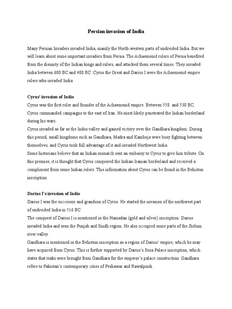 Persian and Greek Invasion | PDF | Achaemenid Empire | Cyrus The Great