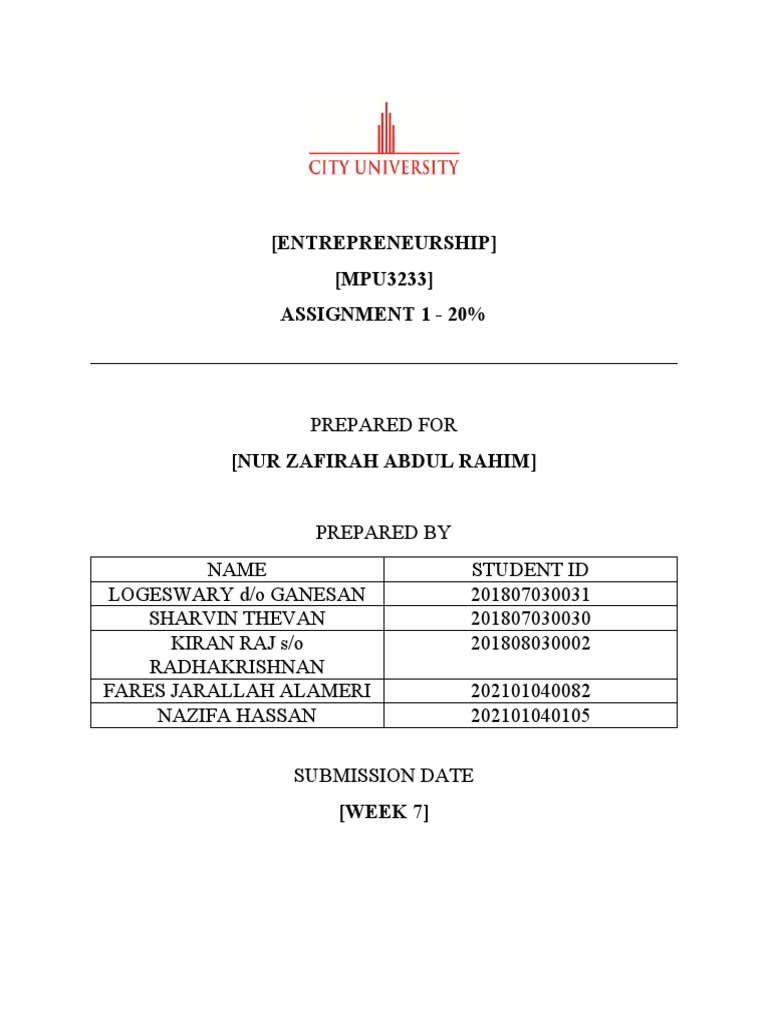 Assignment 1 | PDF | Cakes | Customer