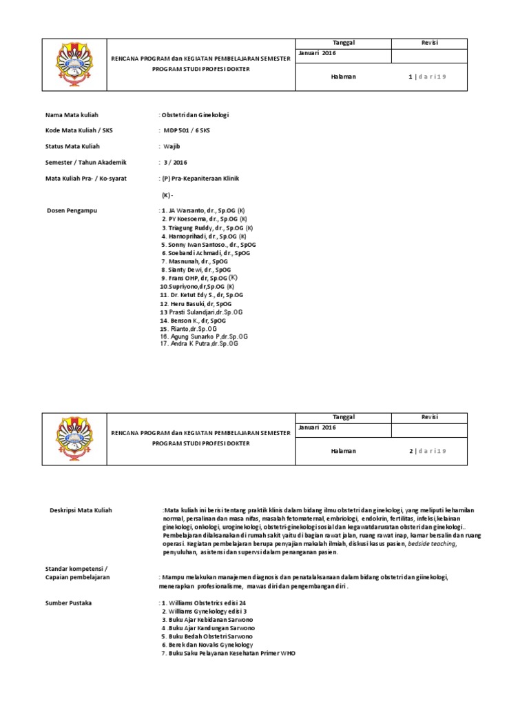 RPKPS Obgyn UWM New | PDF