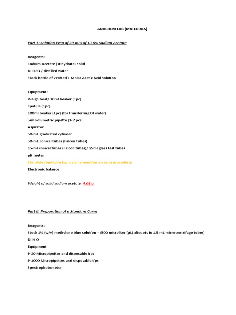 ANACHEM LAB | PDF