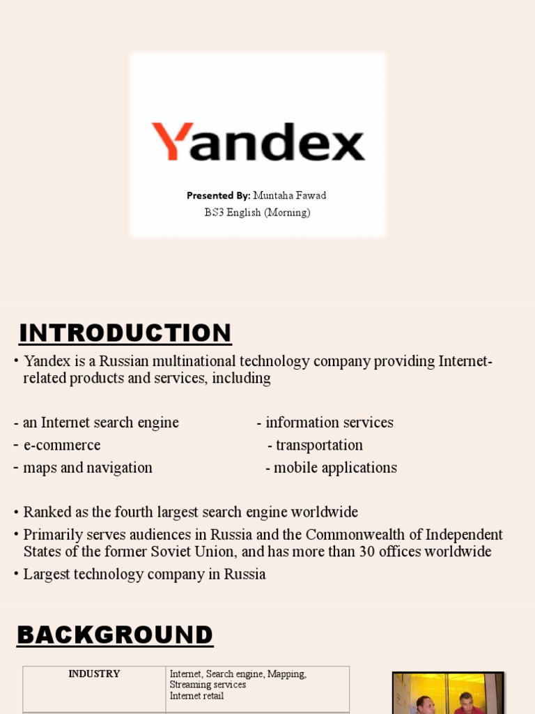 Overview of Yandex Search Engine | PDF | Internet | Information Technology