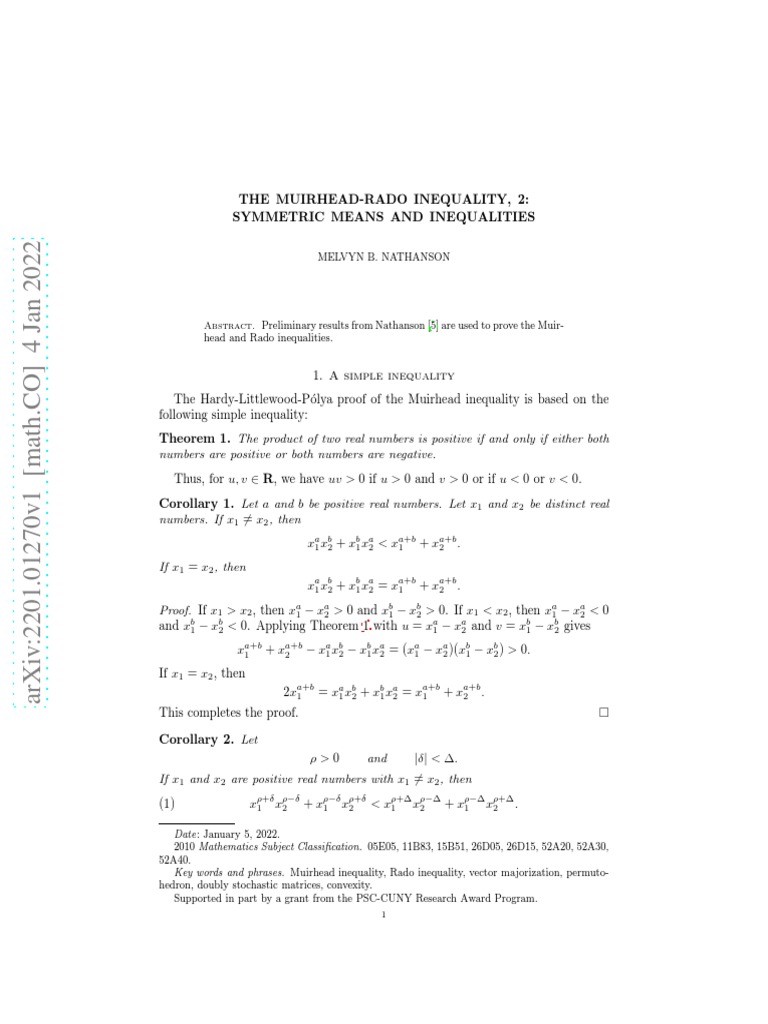 Muirhead | PDF | Permutation | Mathematical Relations